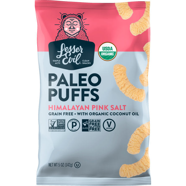 Lesser Evil Paleo Puffs Himalayan Pink Salt 1oz 24ct – Lotta Java NYC Inc.